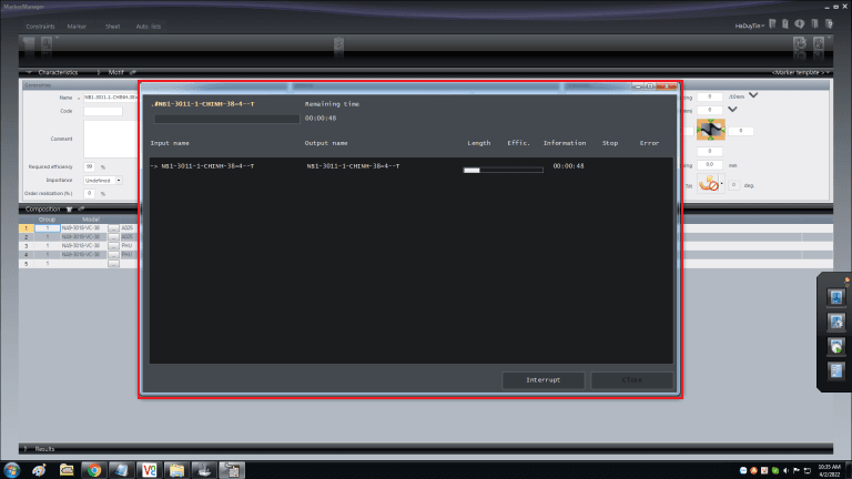 Thanh Công Cụ Processing Panel Trong Lectra MarkerManager V6